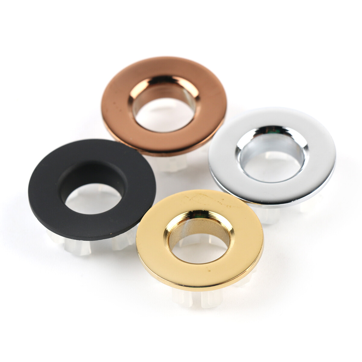 Bathroom Basin Sink Overflow Ring Chrome Hole Cover Cap Inserts Round 4 ...