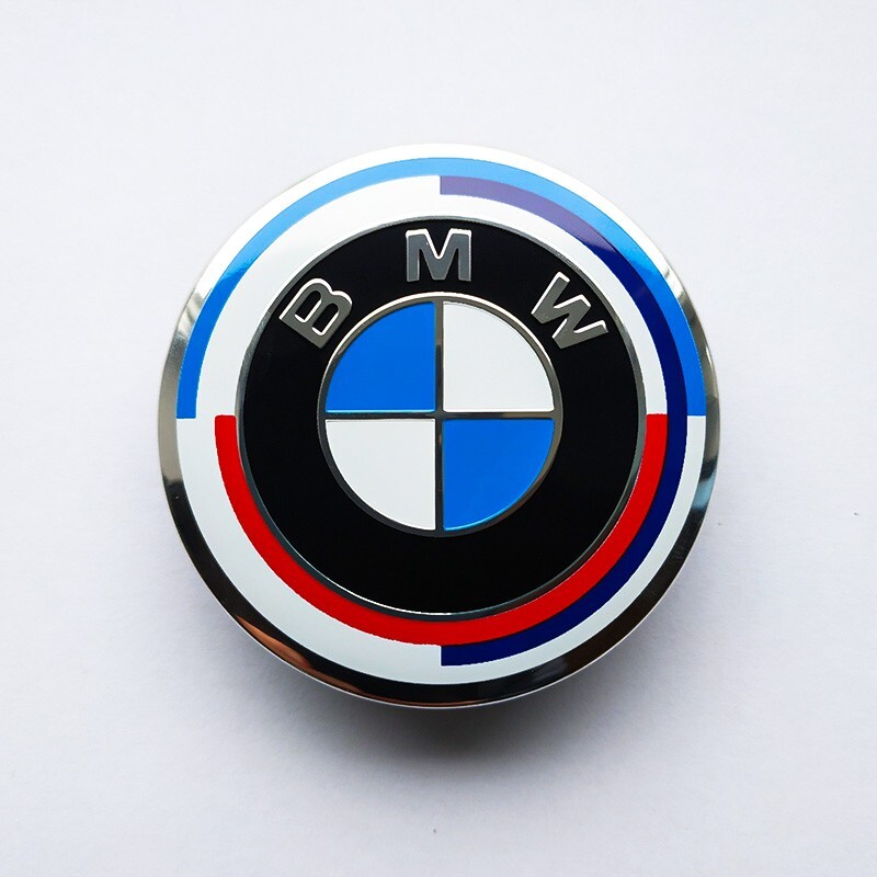 2pcs 82mm 74mm BMW Emblem Badge Hood Front Rear Trunk E46 E39 E38 E90 ...