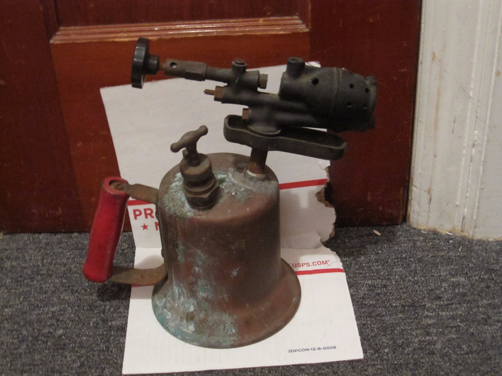 Vintage Antique Brass Solder Torch Gas Blow Torch | eBay