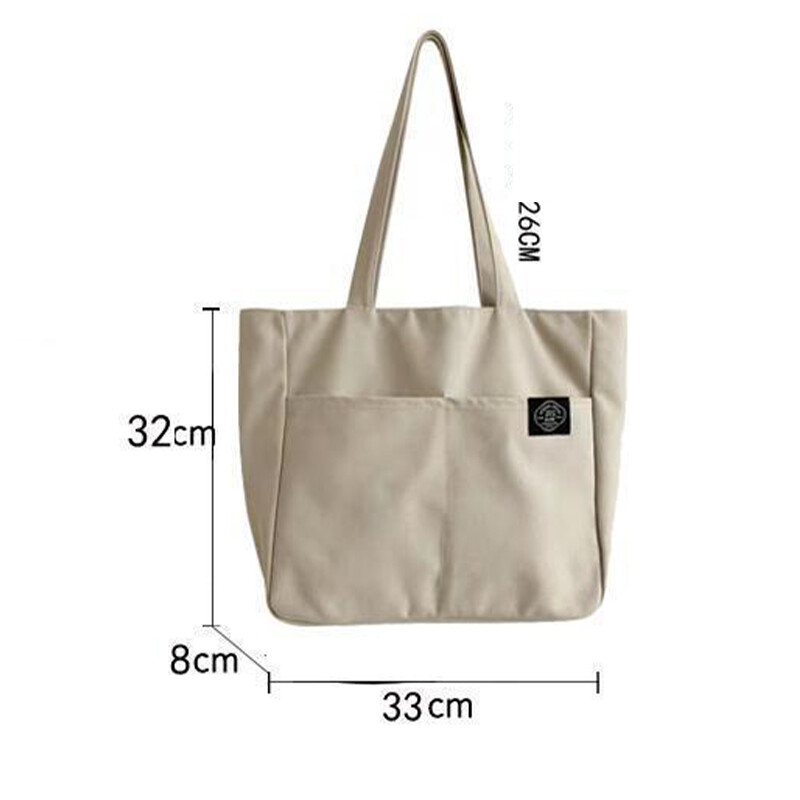 Large Capacity Women Canvas Tote Bag Casual Handbag Shoulder Bag ...