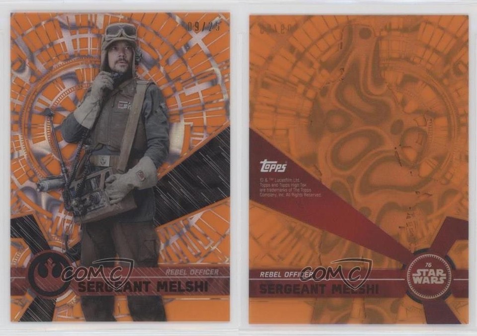 2017 Topps Star Wars High Tek Form 2 9/25 Ruescott Melshi Sergeant #76 ...
