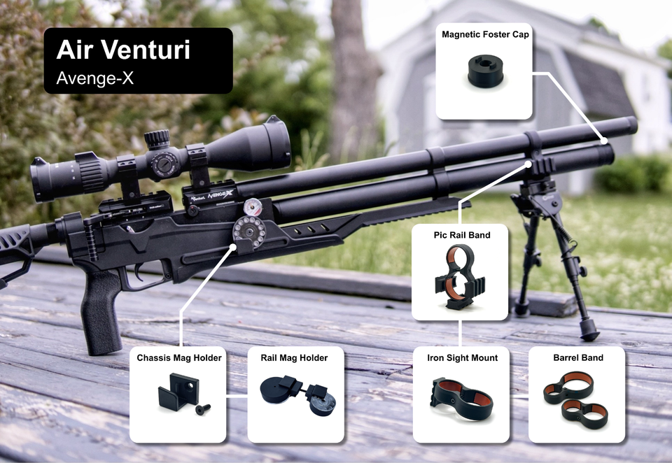 Air Venturi Avenge-X Barrel Band | Bottle and Tube Models | Evolve 3D ...