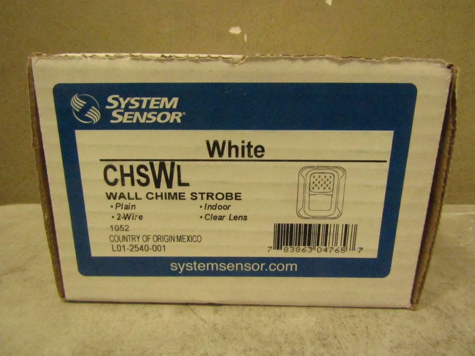 System Sensor CHSWL Wall Chime Strobe White 783863047657| eBay