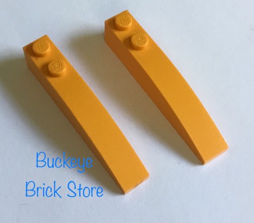 Lego SLOPE Curved Medium ORANGE 6x1 - Lot of 2 | eBay