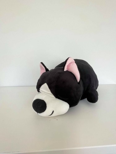 14" Mochi Puni Black And White Dog Plush Pillow Kawaii NWT Round 1 | eBay