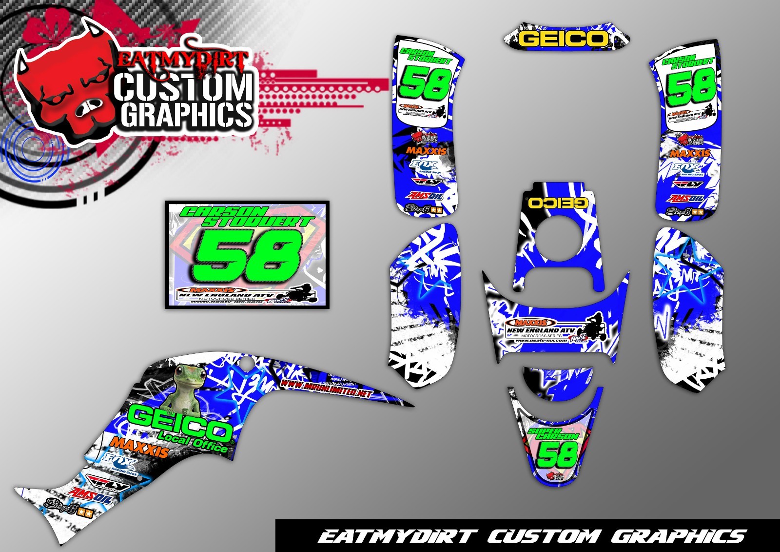 FOR DRR DRX 50 70 90 2005-2012 CUSTOM GRAPHICS KIT STICKERS MOTOCROSS ...