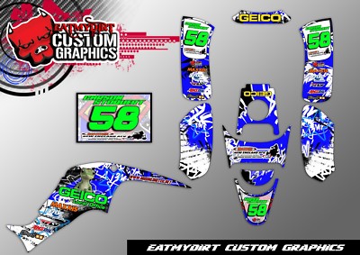 FOR DRR DRX 50 70 90 2005-2012 CUSTOM GRAPHICS KIT STICKERS MOTOCROSS ...