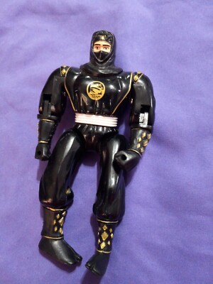 BLACK NINJA POWER RANGER 1995 Mighty Morphin 5.5" Action Figure | eBay