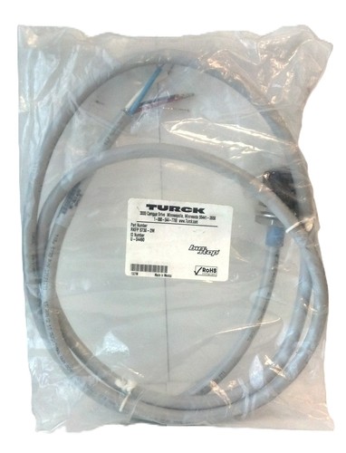 Turck RKFP 5730-2M 7/8" Female 2 M DeviceNet Single-Ended Recepticle ...