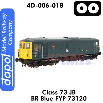 CLASS 73 JB BR Blue FYP 73120 electro-diesel locomotive 1:76 OO DAPOL ...