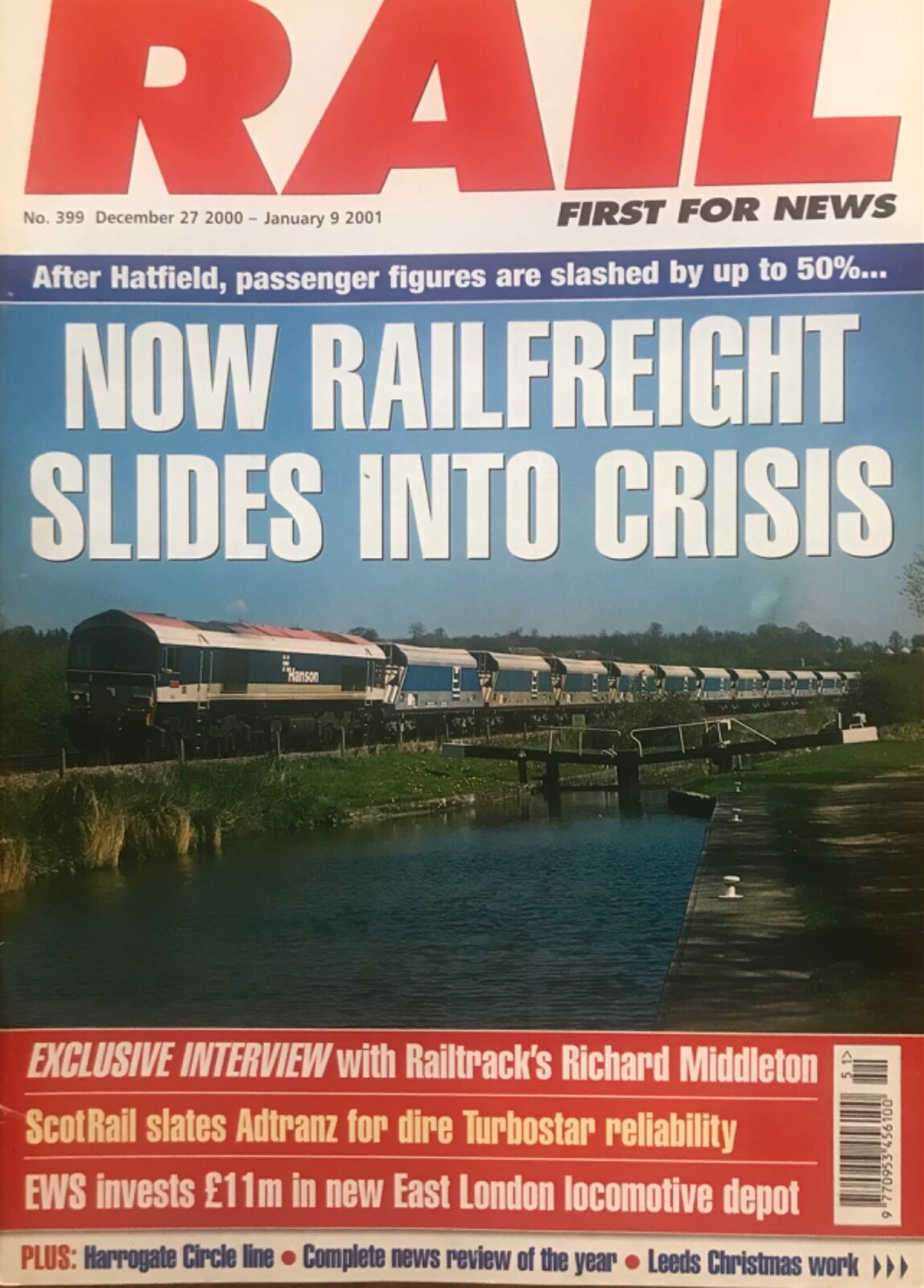 Back Issue: Rail magazine: No. 399: 2001-01: January: Emap Apex. | eBay UK