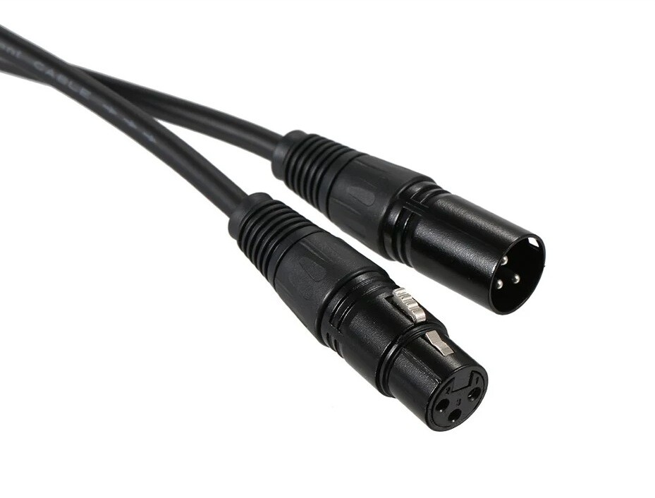 Premium XLR Male to Female All Sizes Microphone Cable Balanced 3 Pin ...