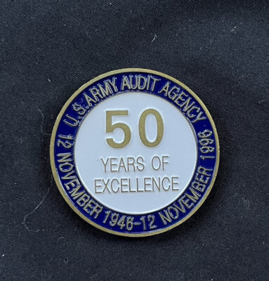 United States Army Audit Agency 50 years Challenge Coin Award | eBay
