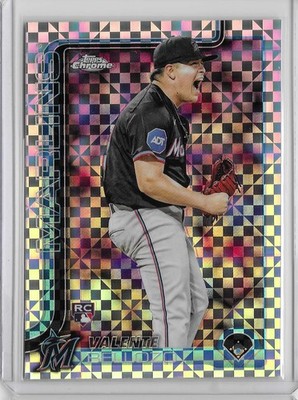 Valente Bellozo (RC) - 2025 Topps Chrome - #122 - X-Fractor - Miami ...