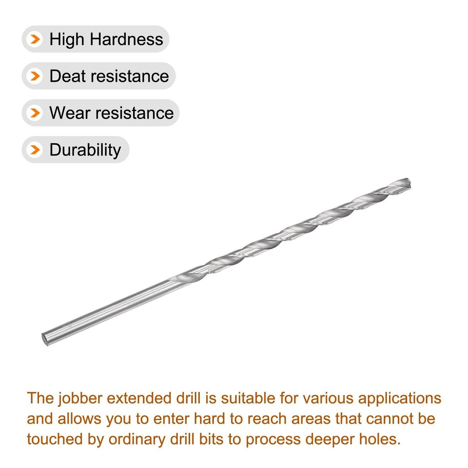 10mm Twist Drill Bits, High-Speed Steel Extra Long Drill Bit 300mm ...