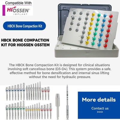 Dental Hiossen Osstem Bone Compaction Kit HBCK Style Drill Extension Implant Kit | eBay