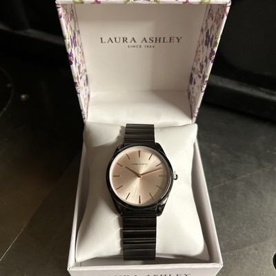 Laura Ashley Guilded Bracelet Watch Peony Pink Dial | eBay