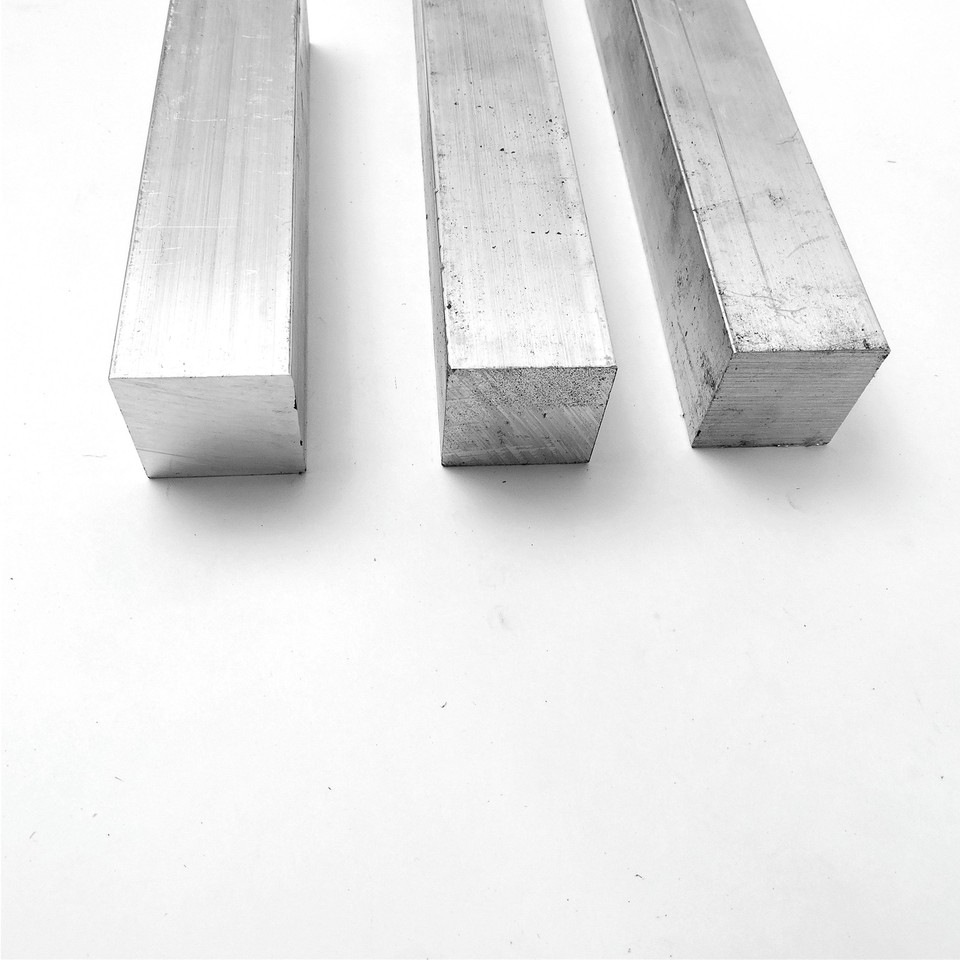 1.625" x 1.625" Aluminum 6061 SQUARE FLAT BAR 19.625" Long Pieces 3 sku M688 | eBay