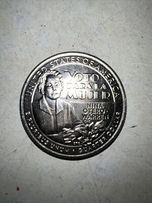 2022 Voto Para La Mujer Quarter Errors Collectable Double Die Coin ...