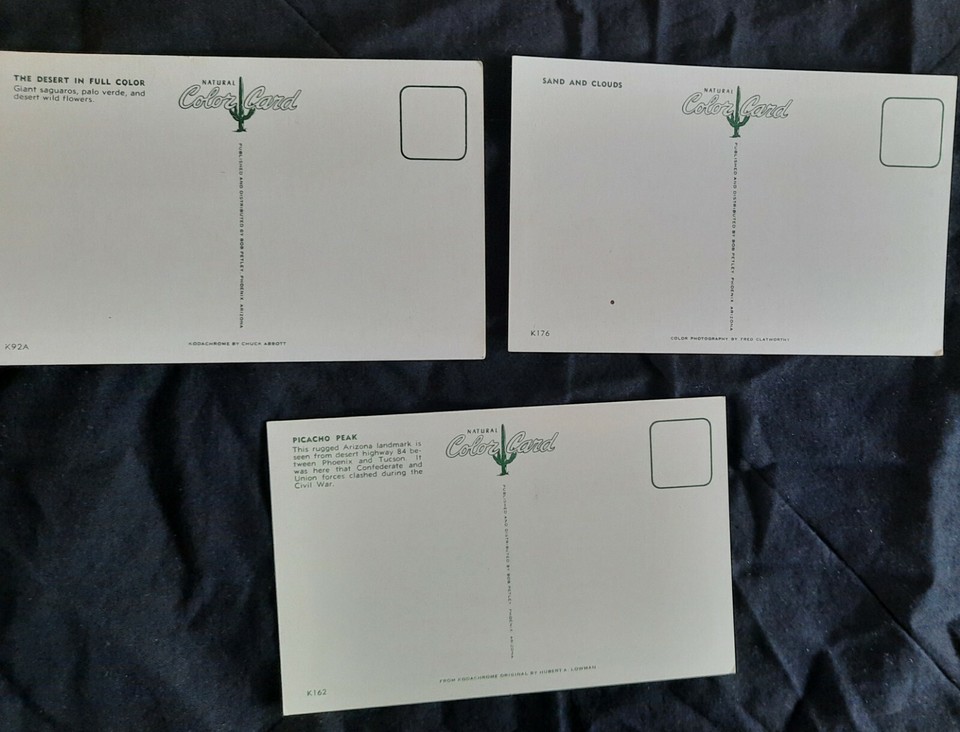 Lot Of 3 Natural Color Card vintage Post Cards. | eBay