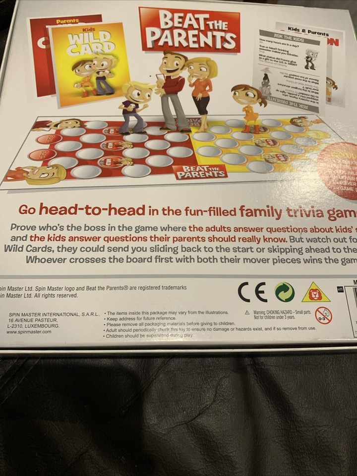 Beat The Parents Game Kids vs Grown Ups - (6yrs+) by Spin Master ...