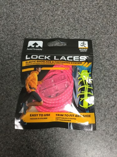 Nathan Lock Laces Elastic Shoe Lace & Fastening System Pink M47A ...