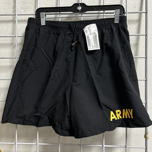 US Army Shorts Mens M Medium Black PT Physical Fitness APFU Lined ...