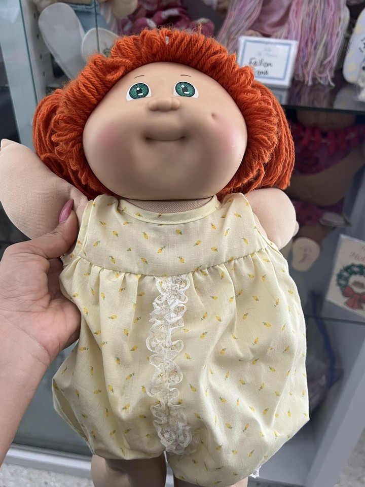 Teresa Ann Cabbage Patch Doll 1985 Xavier Roberts Red Hair Green Eyes ...
