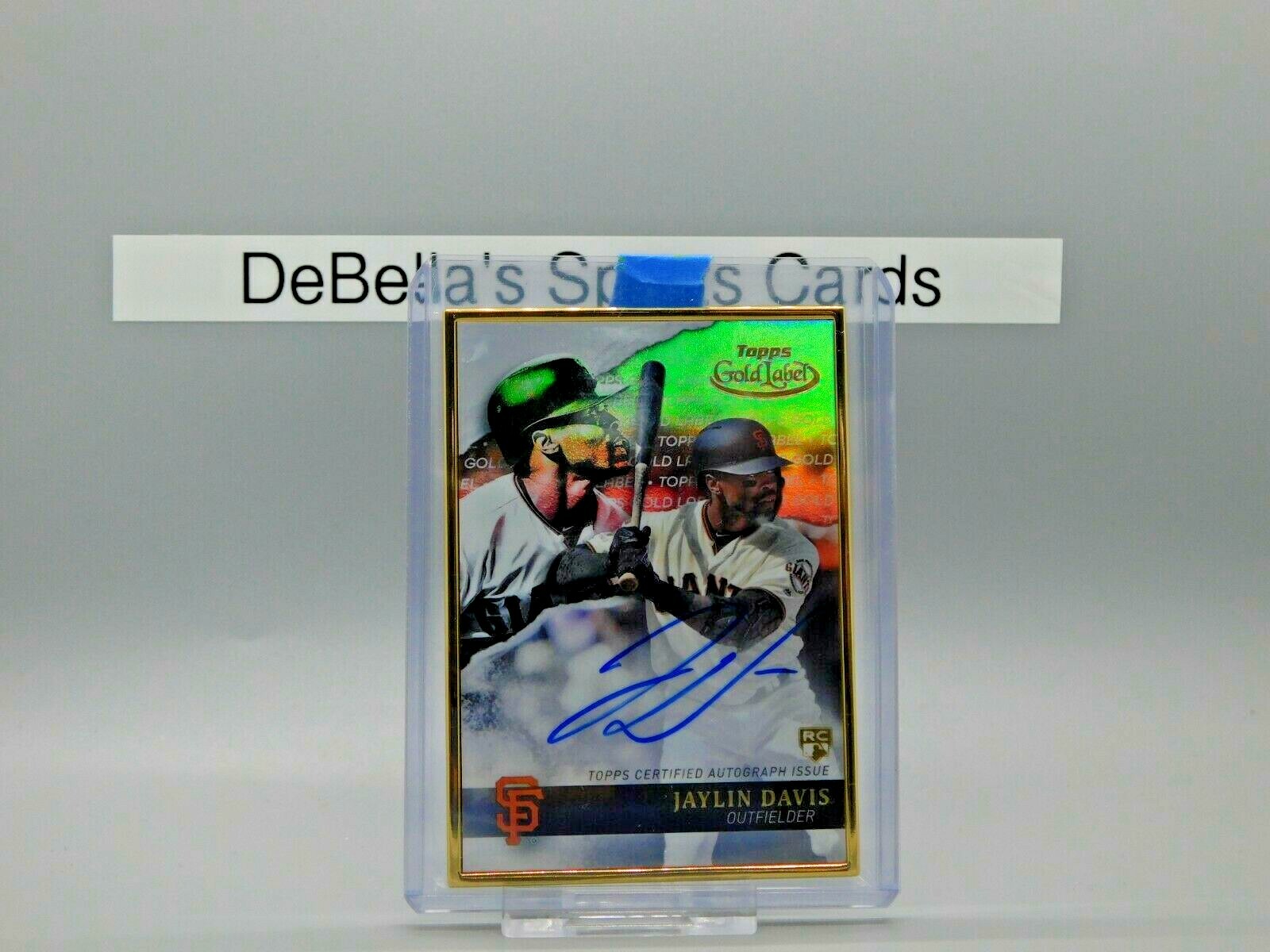 2020 Topps Gold Label Jaylin Davis RC Auto #GLA-JDA Giants | eBay