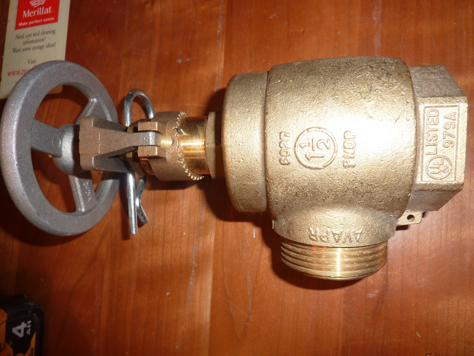 DIXON POWHATAN CAST BRASS DOMESTIC ANGLE HOSE VALVE 1 1/2 175 PSI NEW ...