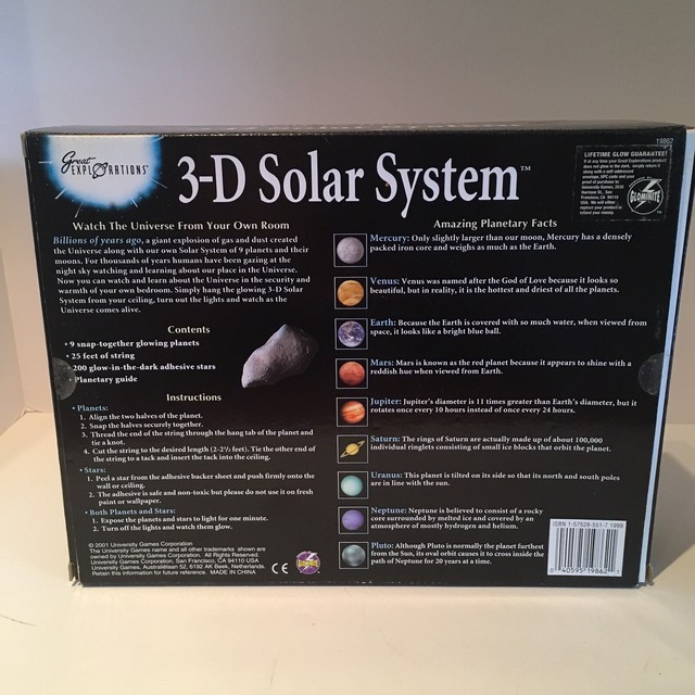 Great Explorations 3d Solar System 19862 for sale online | eBay