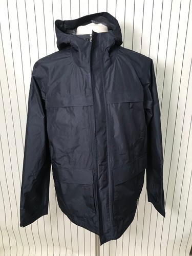 Eddie Bauer Men's Dark Blue Hooded Windbreaker Jacket Full Zip Size TM ...