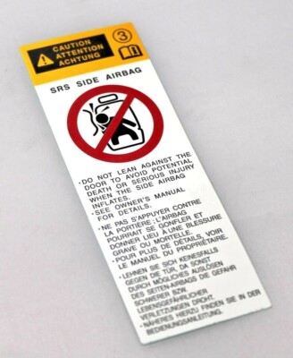 TOYOTA AIRBAG CAUTION DECAL NEW GENUINE 7459653010 STICK ON | eBay ...