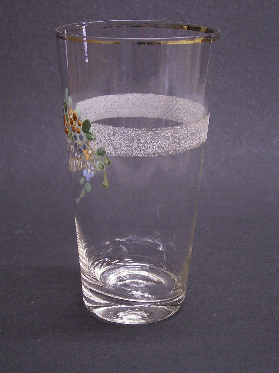 "ZUR ERINNERUNG" BIERGLAS: FARBIG EMAILLIERT: EICHSTRICH 1/20 L ...