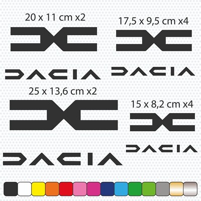 DACIA - 12 Stickers Vinyles Adhésifs Autocollants | eBay