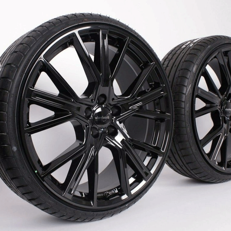 19 Zoll W34 Felgen 8x19 5x112 ET30 in schwarz glänzend für Mercedes und ...