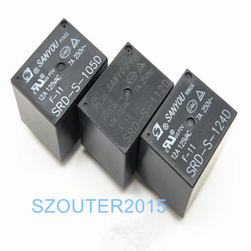 10PCS SRD-S-112D Relay 12V 12A 125VAC 5PIN NEW | eBay