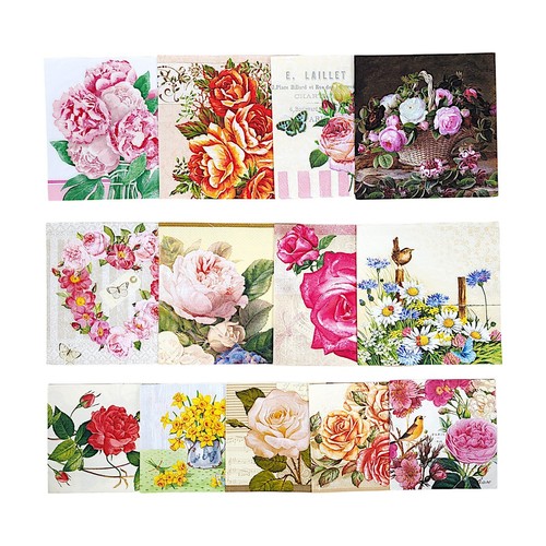 Mixed Lot Of 13 Decoupage Napkins For Crafting Many Different Images ...