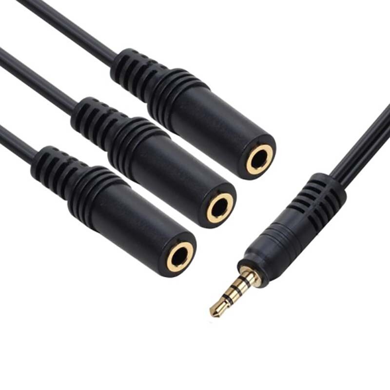 Aux Multi Headphone Earphone Audio Splitter Adapter 3.5mm Jack HUB ...