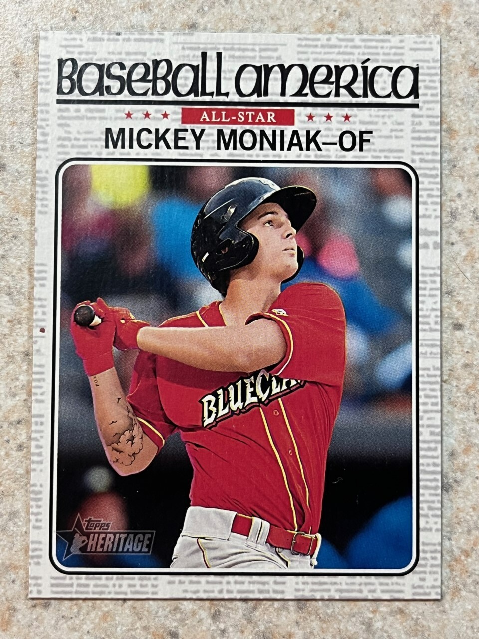 Mickey Moniak Baseball America 2017 Heritage Minors BA-MM Philadelphia ...