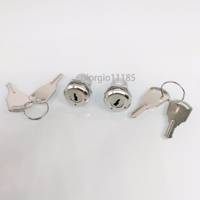 US Stock 2Set Key Switch OFF-ON Lock Metal Toggle Lock Security KS-02 ...