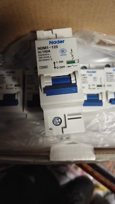 NADER 1P circuit breaker NDM1-125 In: 100A 230/240V GB14048-2 IEC60947 ...