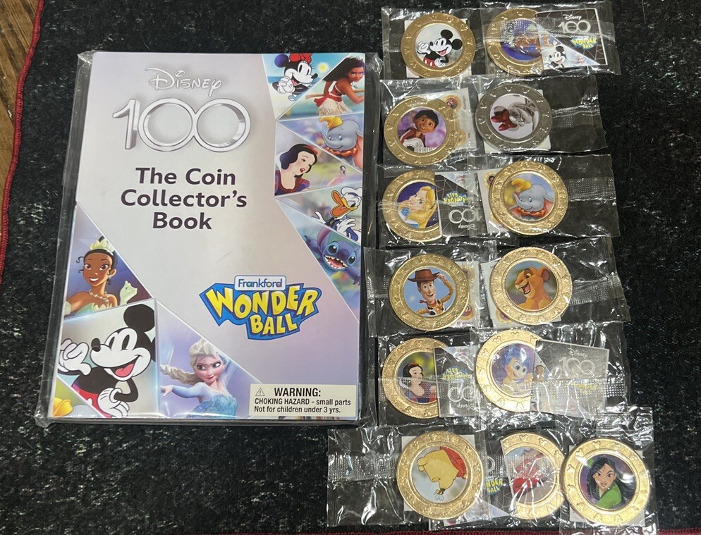 Disney Coin Collection Book Disneyland Resort Pressed Coin Collection
