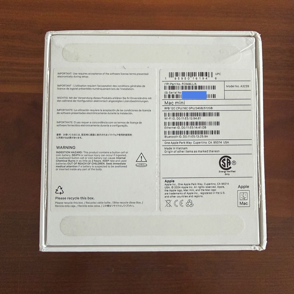Apple Mac mini m4 pro A3239 with OEM keyboard and mouse | eBay