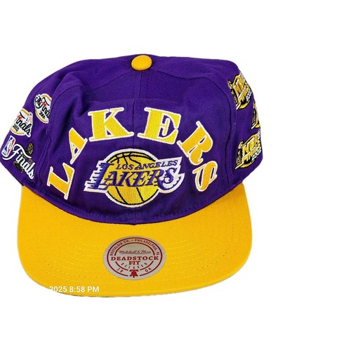 Los Angeles Lakers Mitchell & Ness Cap Hat NBA Finals LA Basketball ...