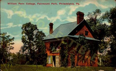 Vintage postcard William Penn Cottage Fairmount Park Philadelphia PA | eBay