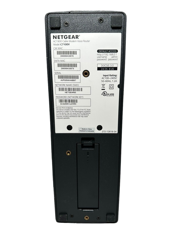 Netgear C7100V Nighthawk AC1900 WiFi Cable Modem Router 689993702452| eBay