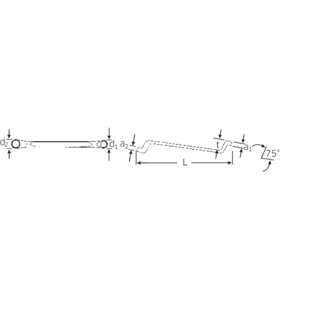 Stahlwille 20 18 X 21 41041821 Clé polygonale double 18 - 21 mm DIN 838 ...
