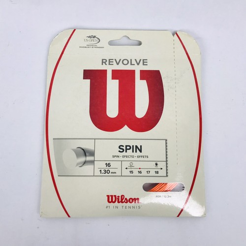 Wilson Revolve 16 Spin Orange 1.30 Mm 40 FT Replacement Tennis String ...