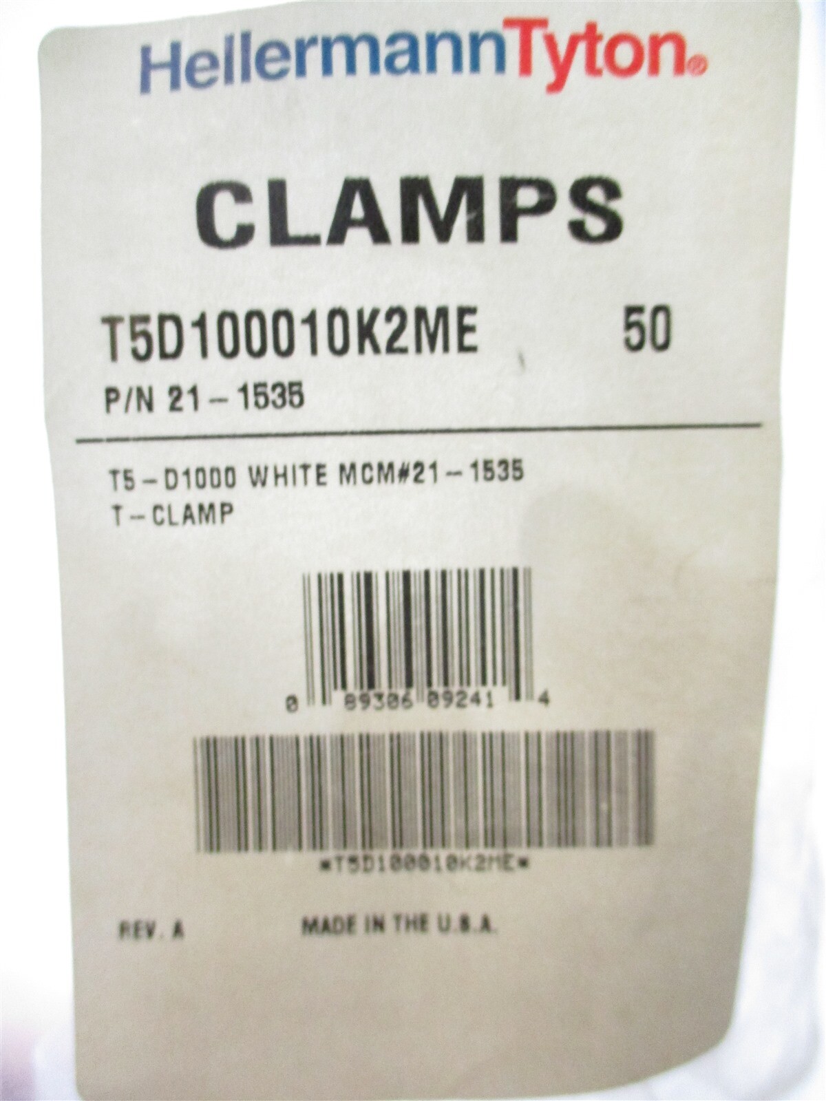 Hellermann Tayton (T5D100010K2ME) Clear Plastic 1-Inch Cable Clamps ...